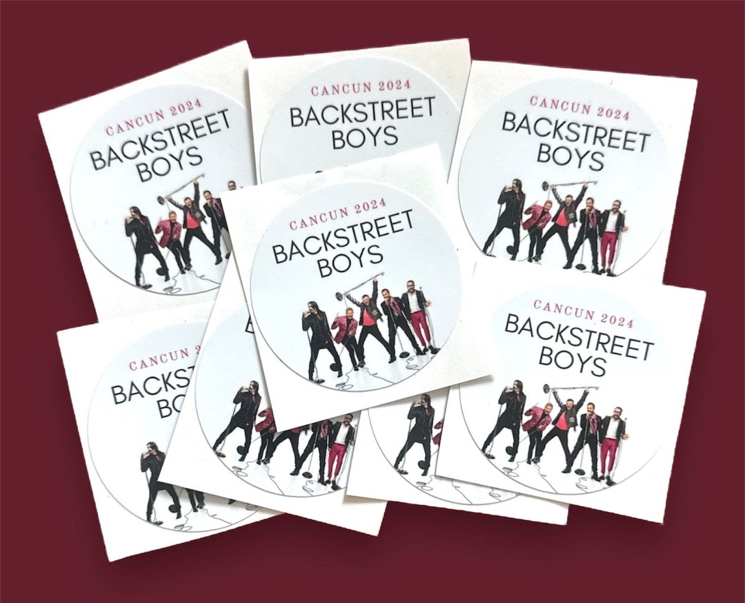 8 Pcs Backstreet BSB Cancun Trading Sticker Set 2 Full Color Vinyl ...