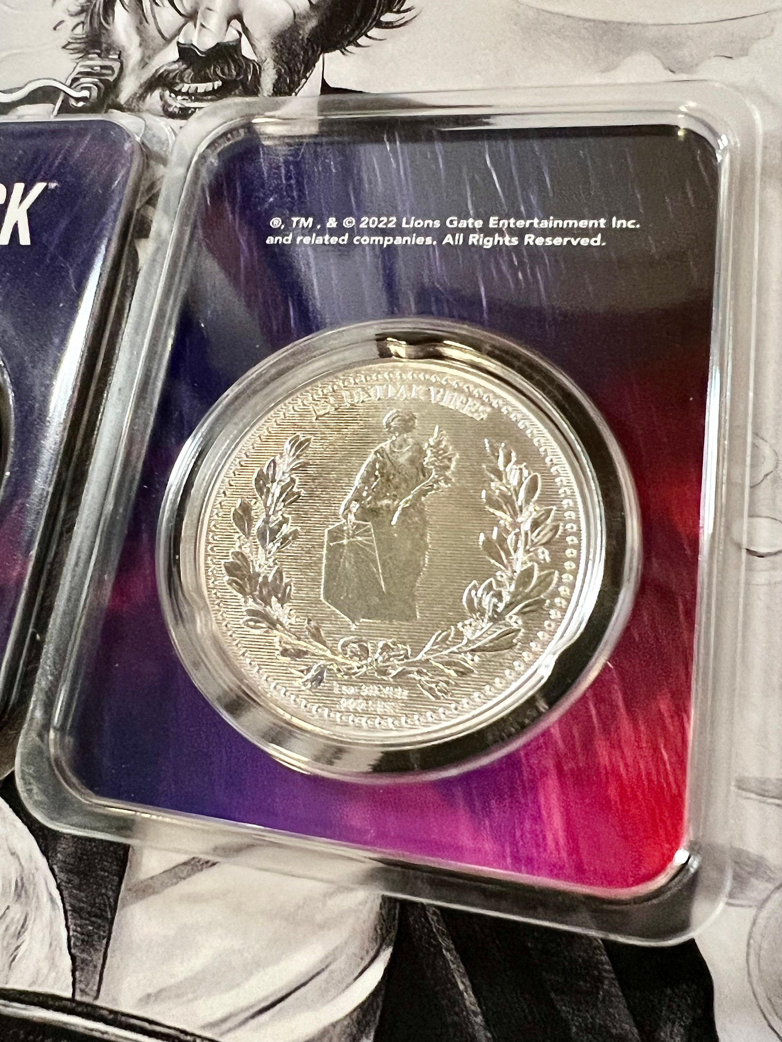 John Wick® 1 Oz Silver Continental Coin 999 Fine Silver John Wick In