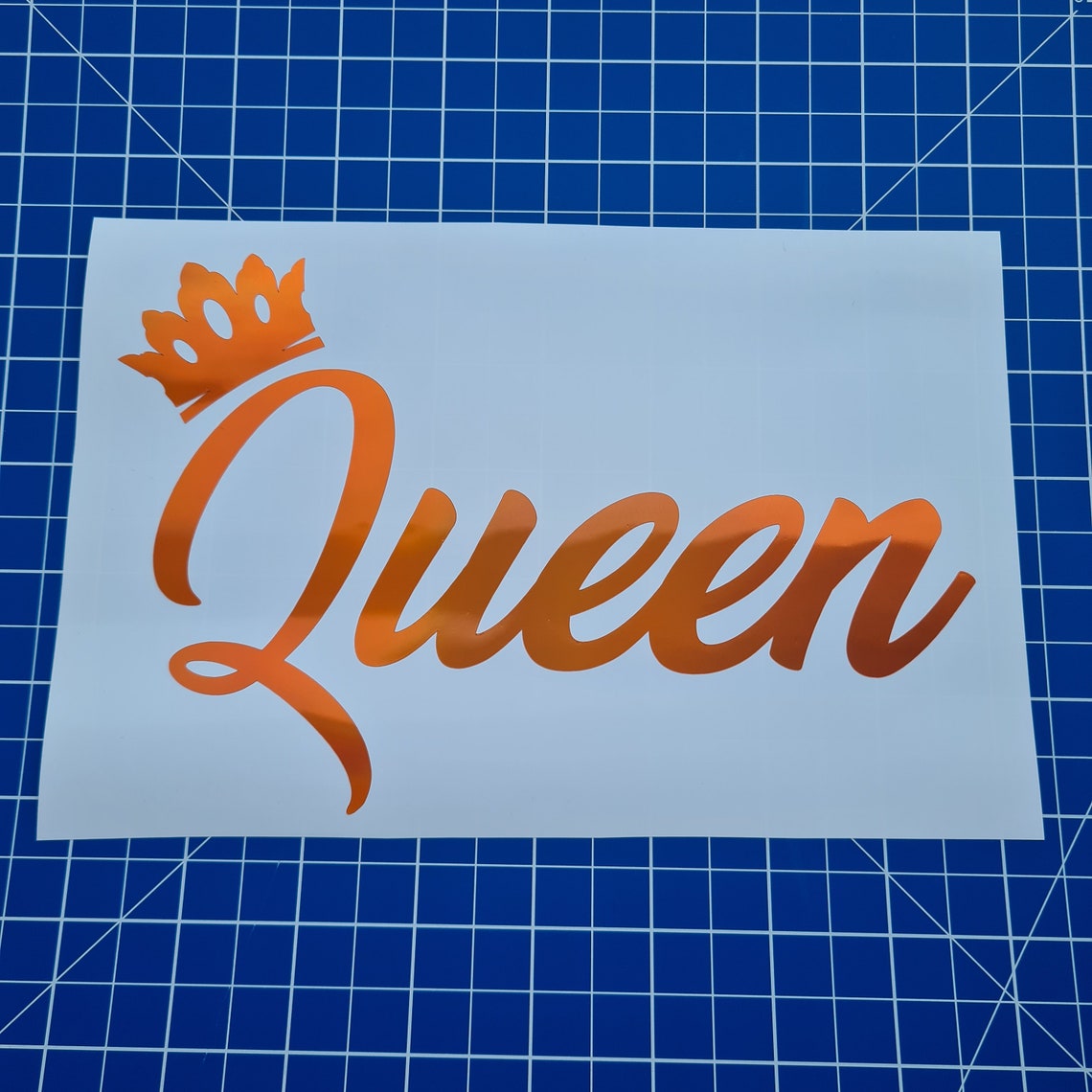 Queen Sticker Queen mit Krone Vinyl Aufkleber Krone | Etsy