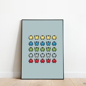 Stardew Valley Inspired Junimo Poster Wall Art Print| Multiple Sizes ...