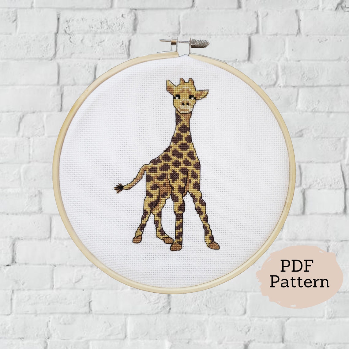 Baby Giraffe Cross-stitch Pattern PDF - Etsy
