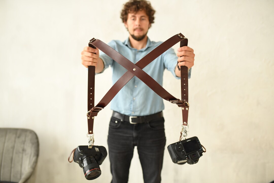Personalized Leather Camera Strap | Gift for Professional Photographer ...