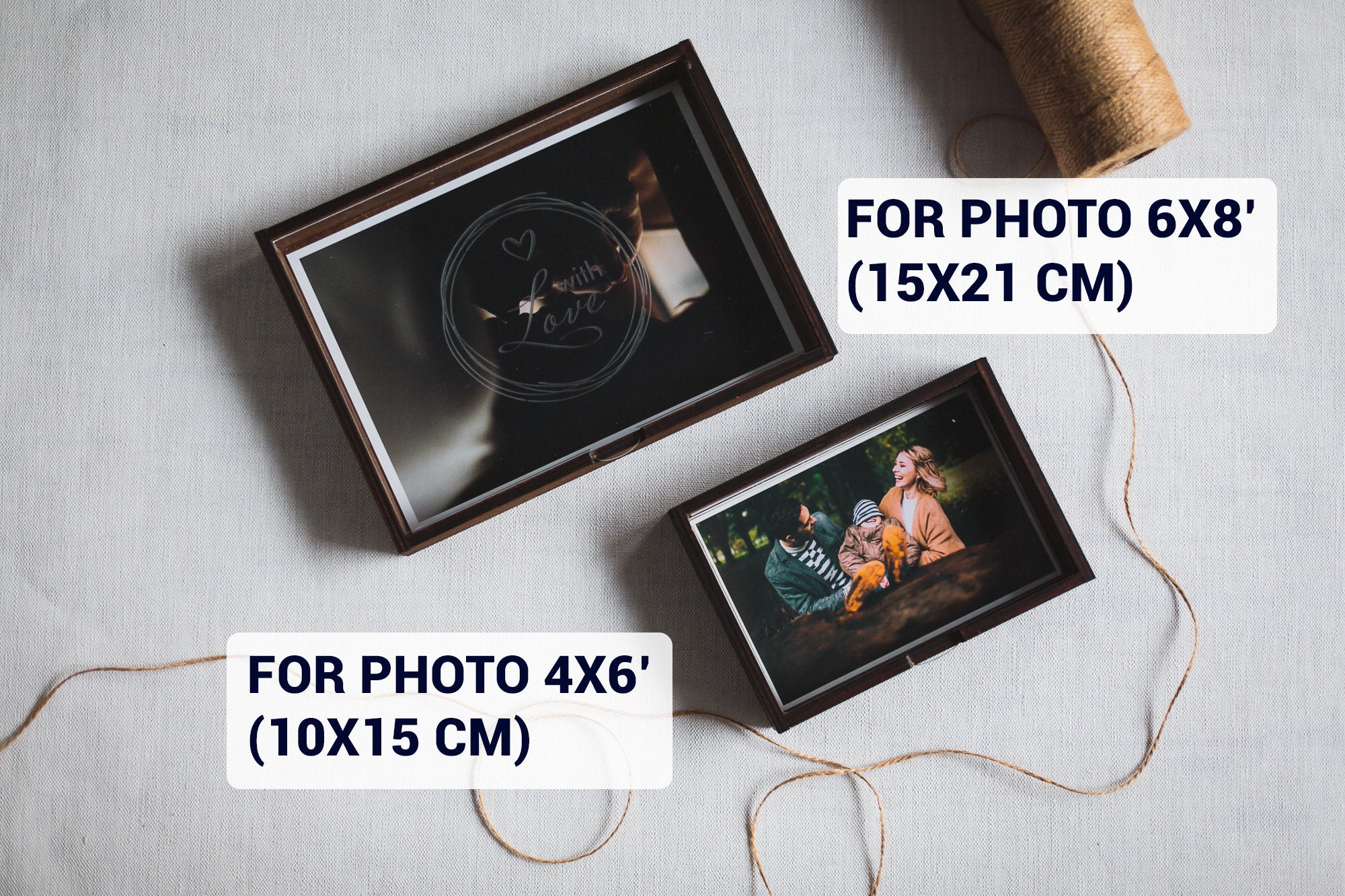 Wooden Box for Photos 6x8 15x21cm Wooden Photobox | Etsy