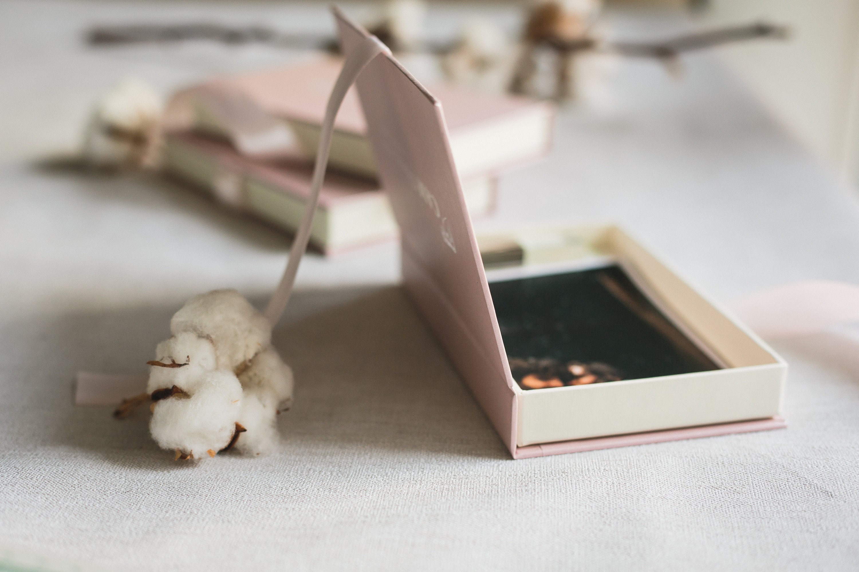 Custom Card Box for Photo 4x6 and Usb Stick Pink Keepsake - Etsy