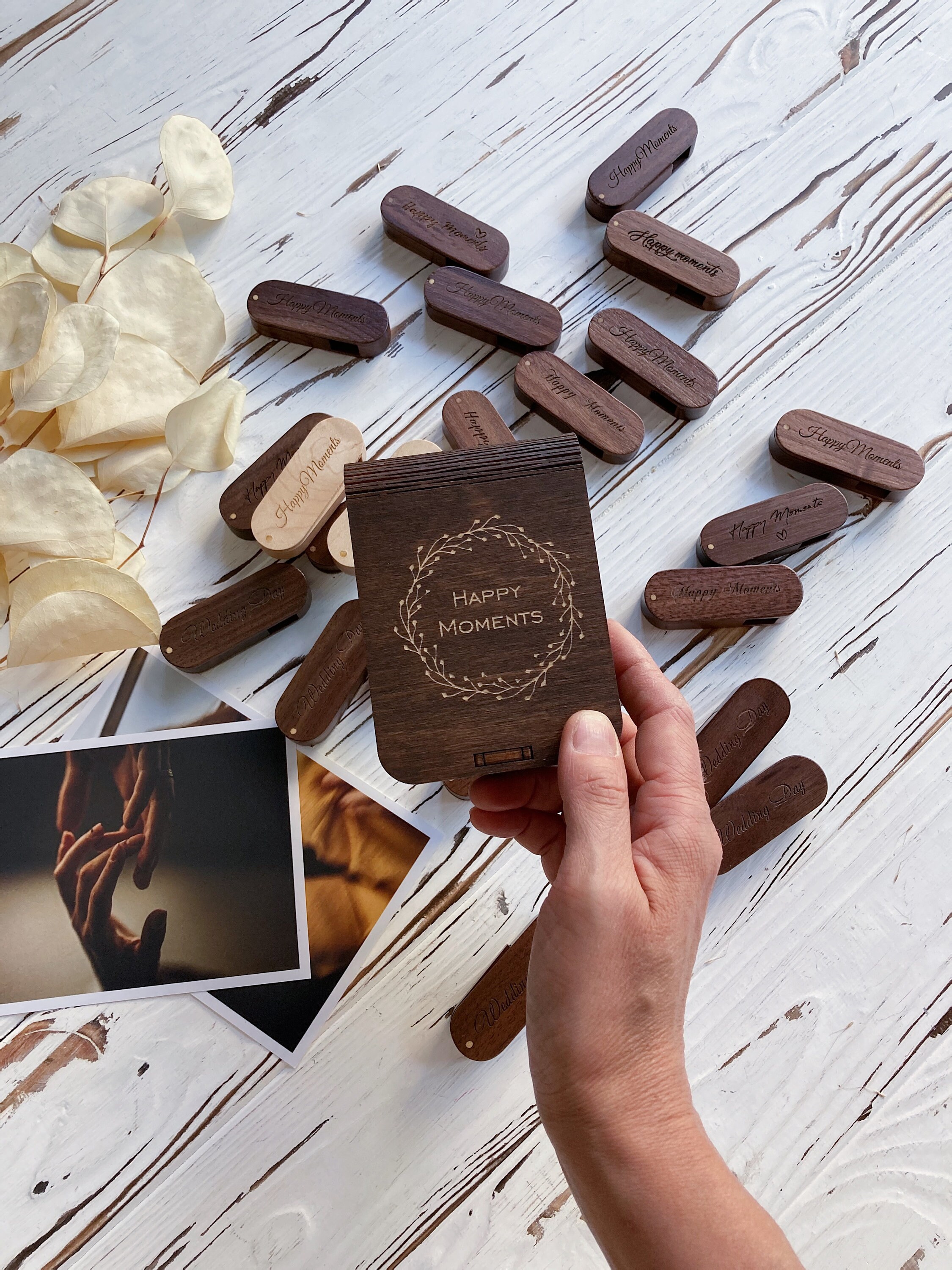 Wooden Box for Wedding Wooden Usb Box Wooden Box Box for | Etsy