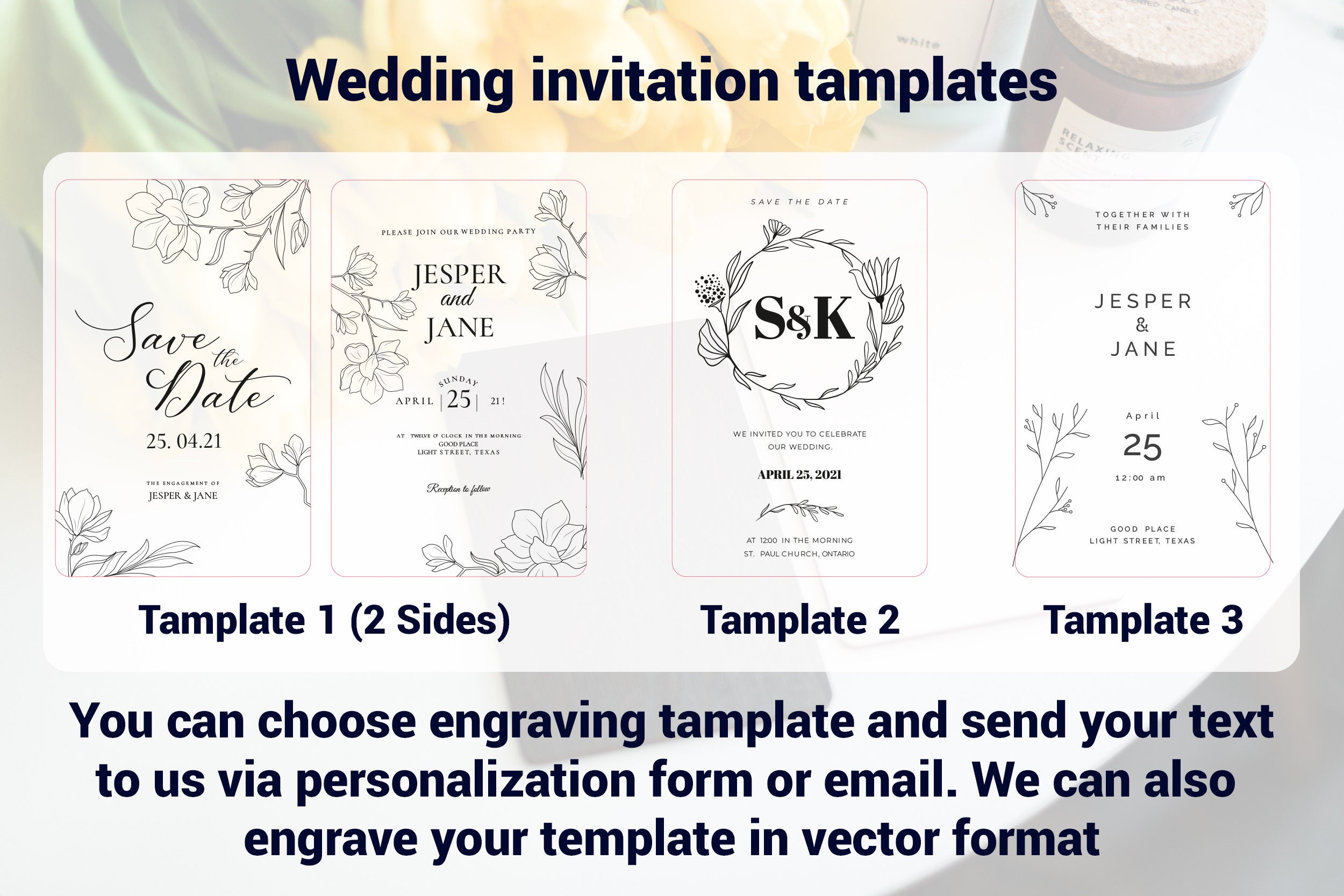 Wedding party wood invitation card 4x6 size with envelope | Etsy