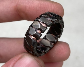 Obsidian Superconductor Ring Etsy