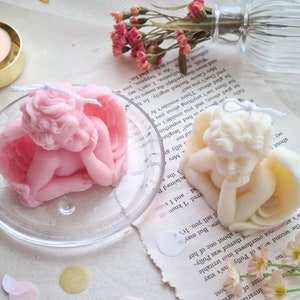 Baby Angel Cherub Candle - Scented Soy Wax Candle, Room Decor Candle ...