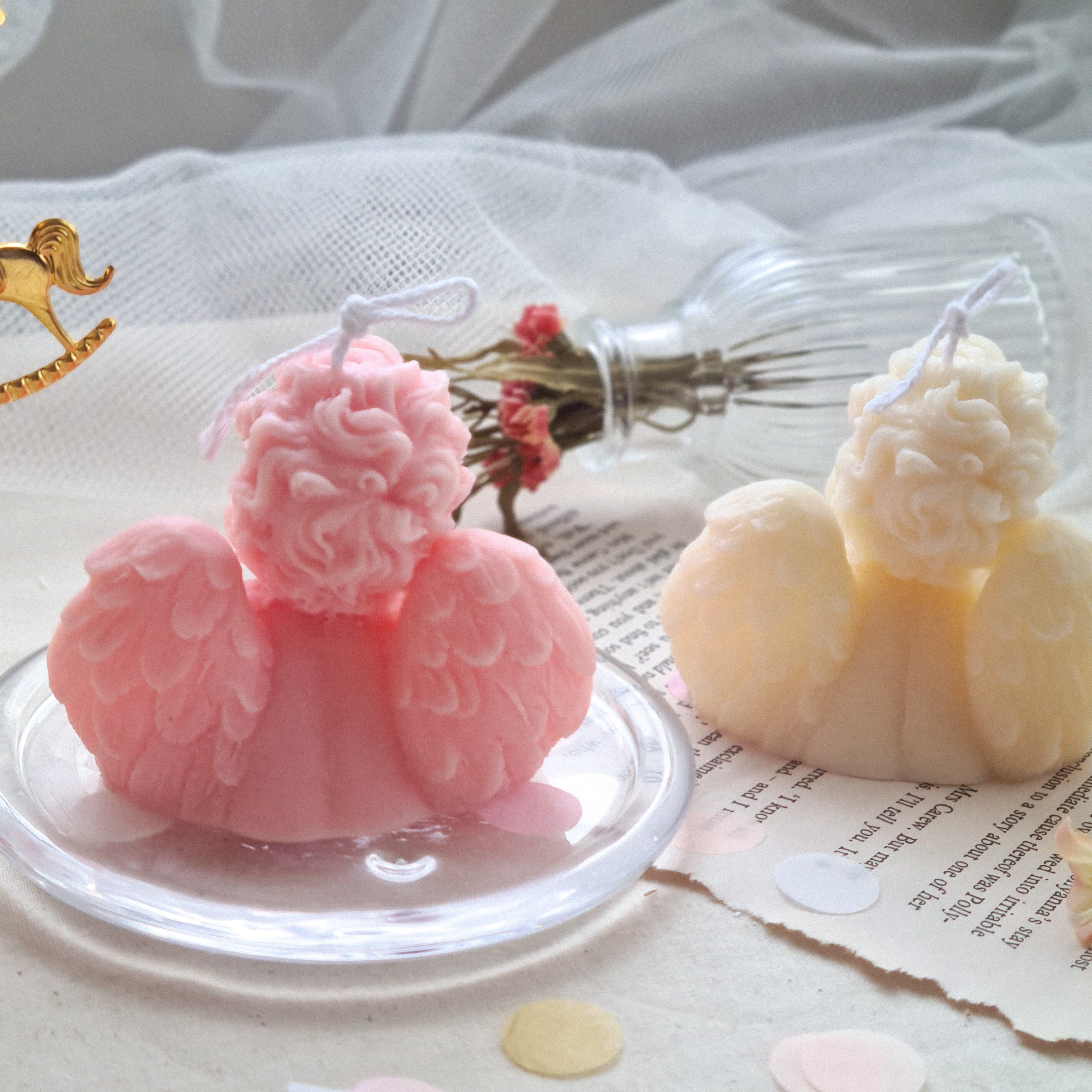 Baby Angel Cherub Candle Scented Soy Wax Candle Room Decor | Etsy