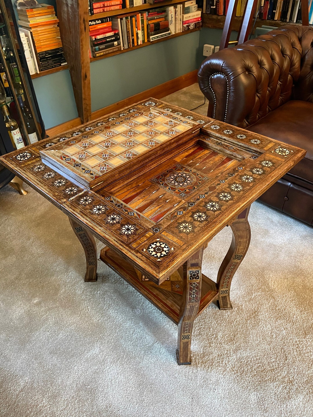 Custom Wooden Handmade Chess Table Backgammon Table Games - Etsy