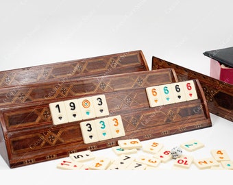 Wooden Rummikub Set - Etsy