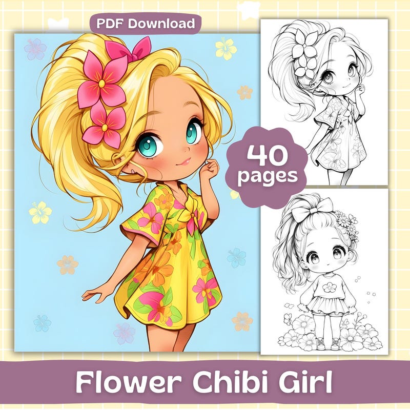Chibi Flowers - Etsy