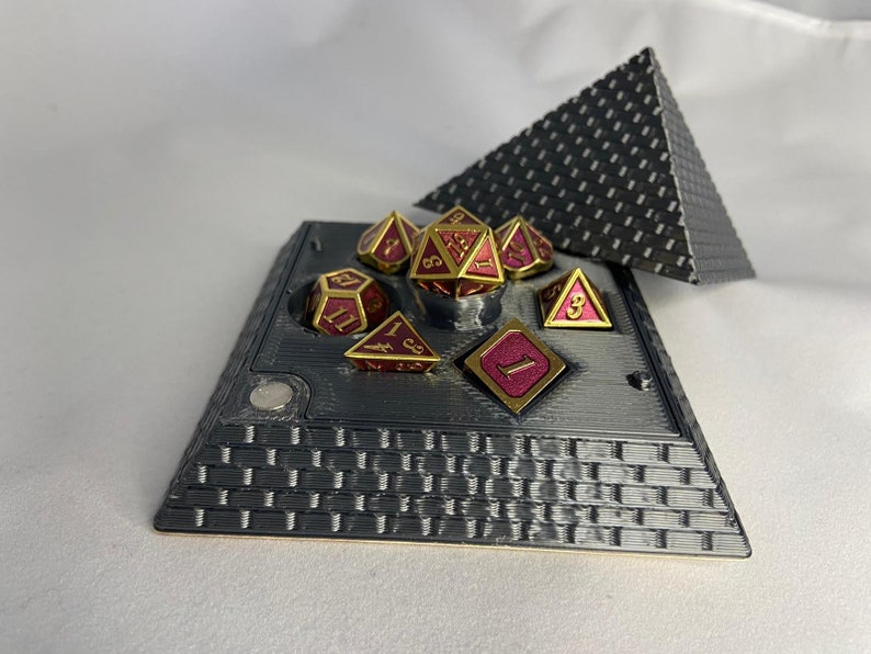 Pyramid Dice Box With Mini Tray STL digital Files Only - Etsy