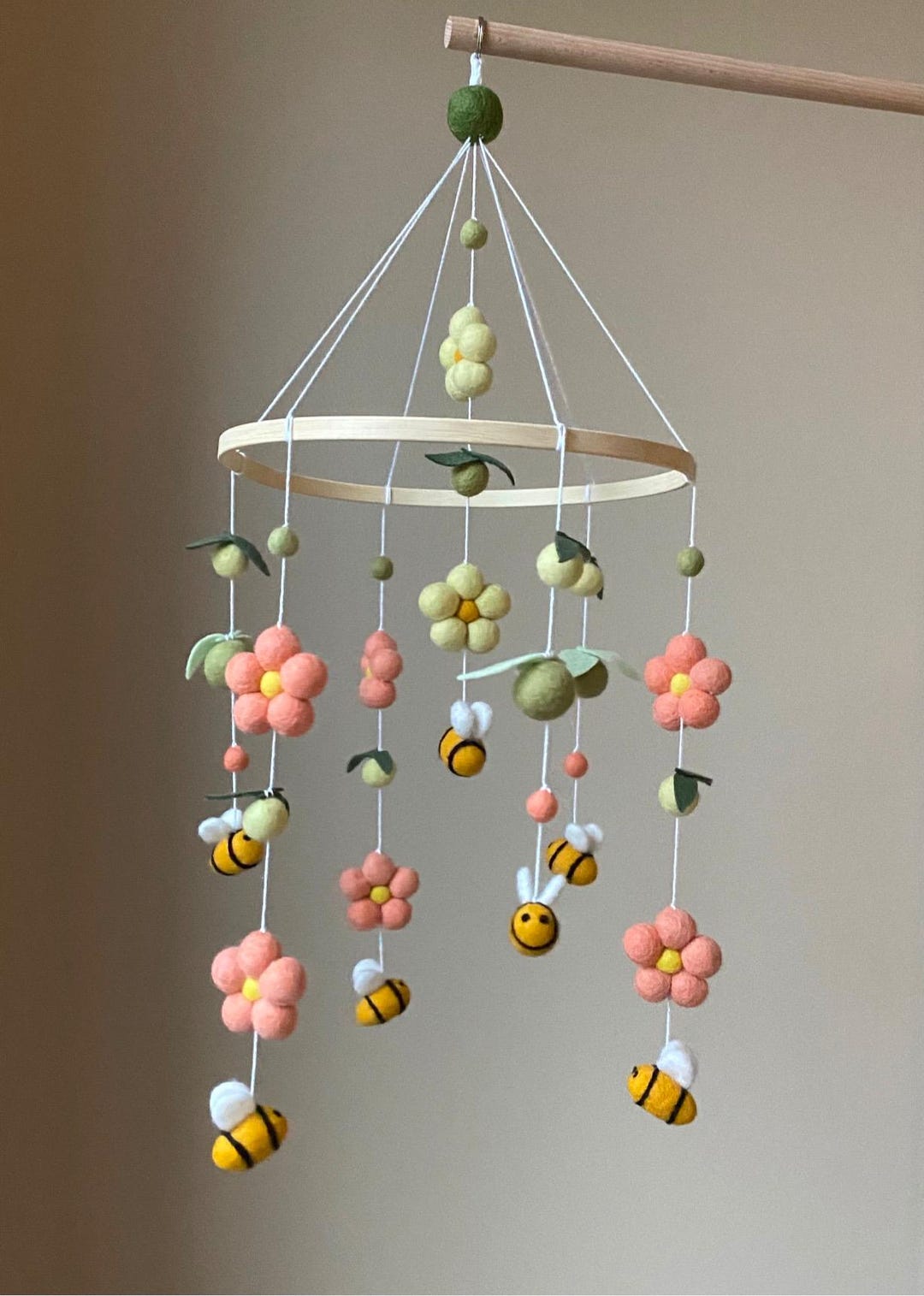 Daisy Mobile/ Bee Mobile/ Fruit Mobile/ Baby Girl Mobile/ Flower Crib ...
