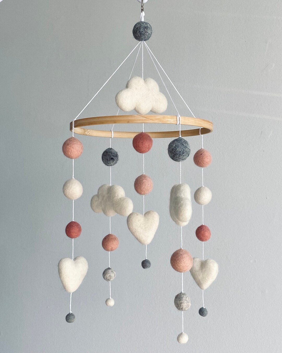 Baby Girl Mobile/ Baby Mobile/ Nursery Mobile/ Handmade - Etsy