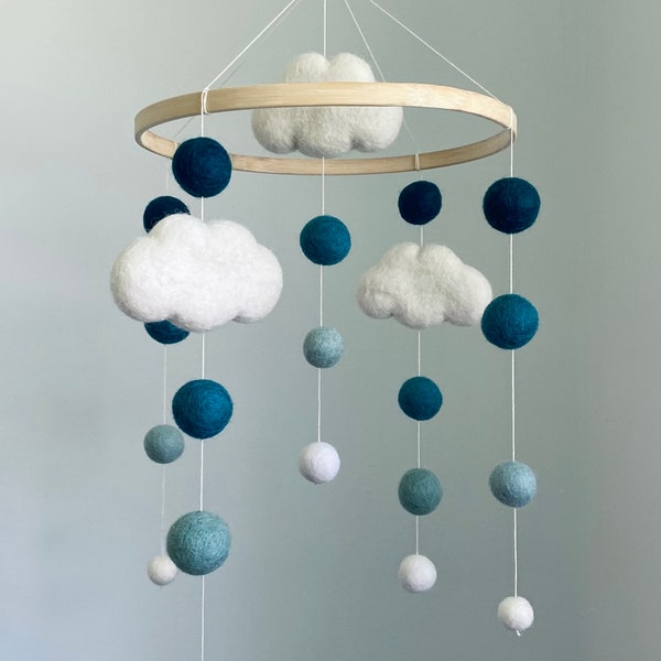 Blue Baby Mobile - Etsy