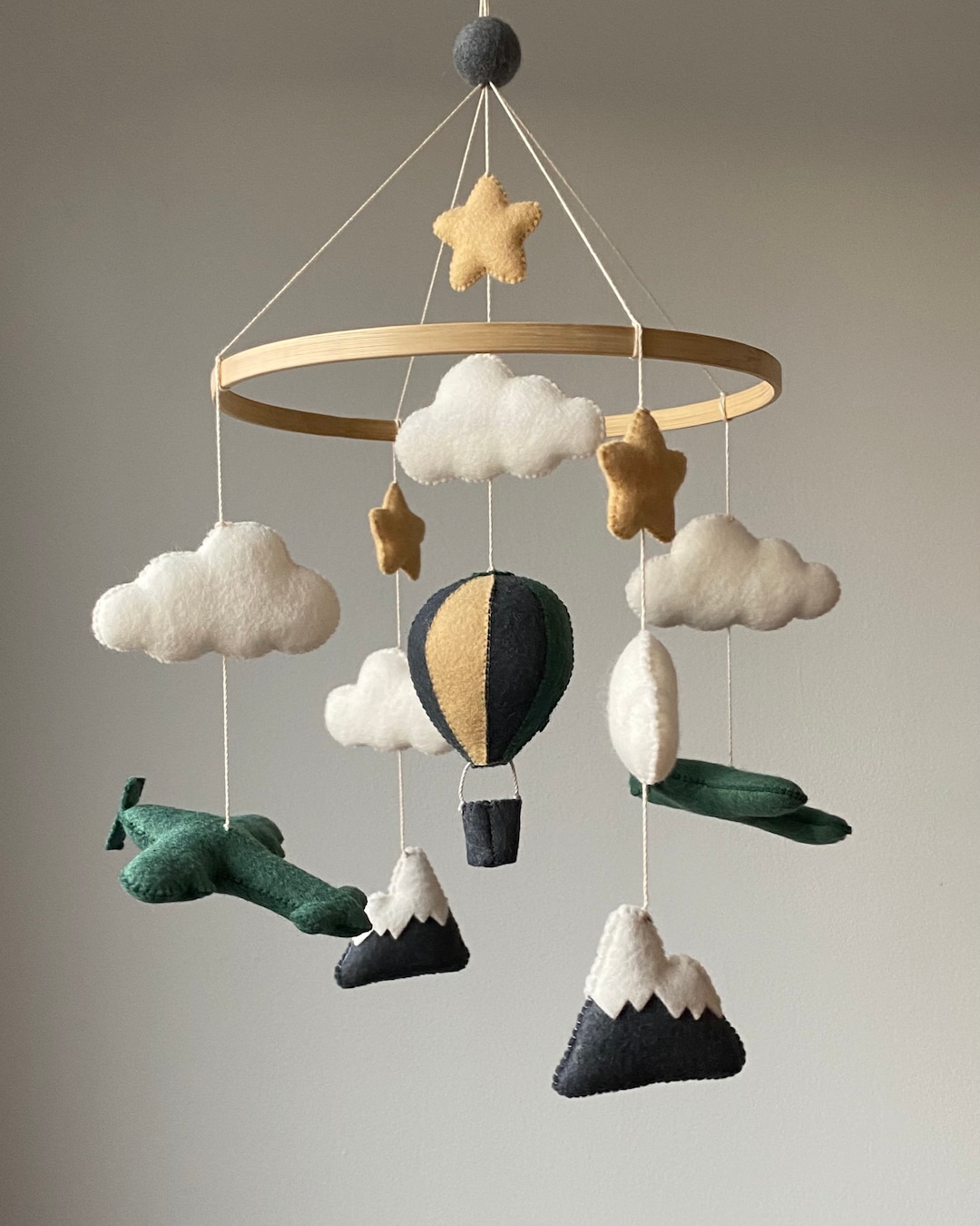 Airplane Mobile/ Baby Mobile/ Boy Mobile/ Nursery Mobile/ Handmade ...