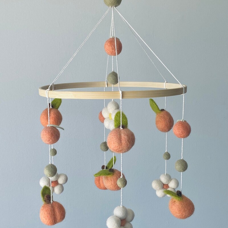 Peach Mobile Crib - Etsy