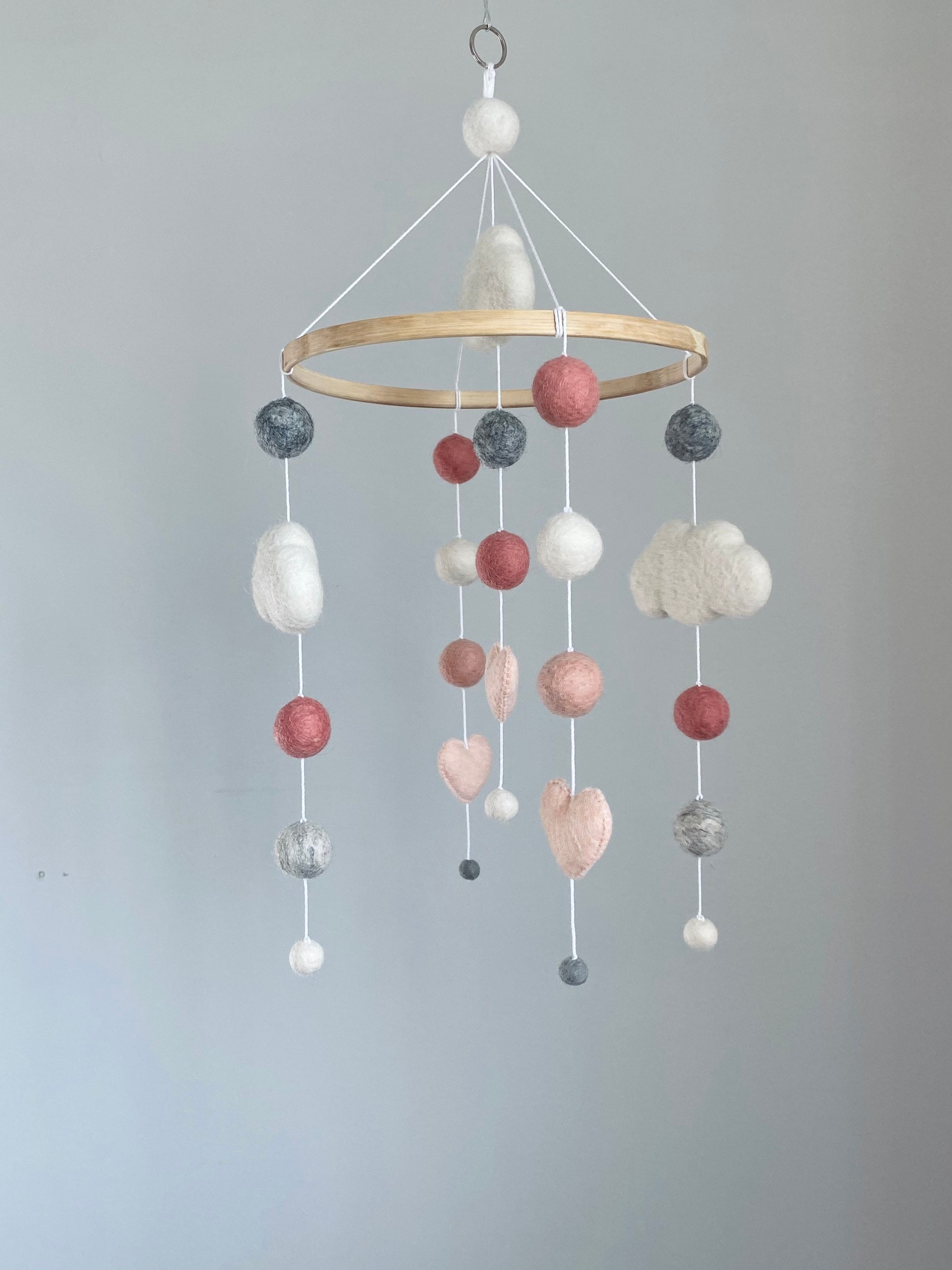 Baby girl mobile/ Baby Mobile/ Nursery Mobile/ Handmade | Etsy