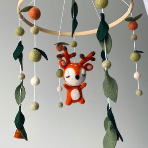 Woodland Mobile/ Baby Mobile/ Deer Mobile/ Baby Girl Mobile/ - Etsy