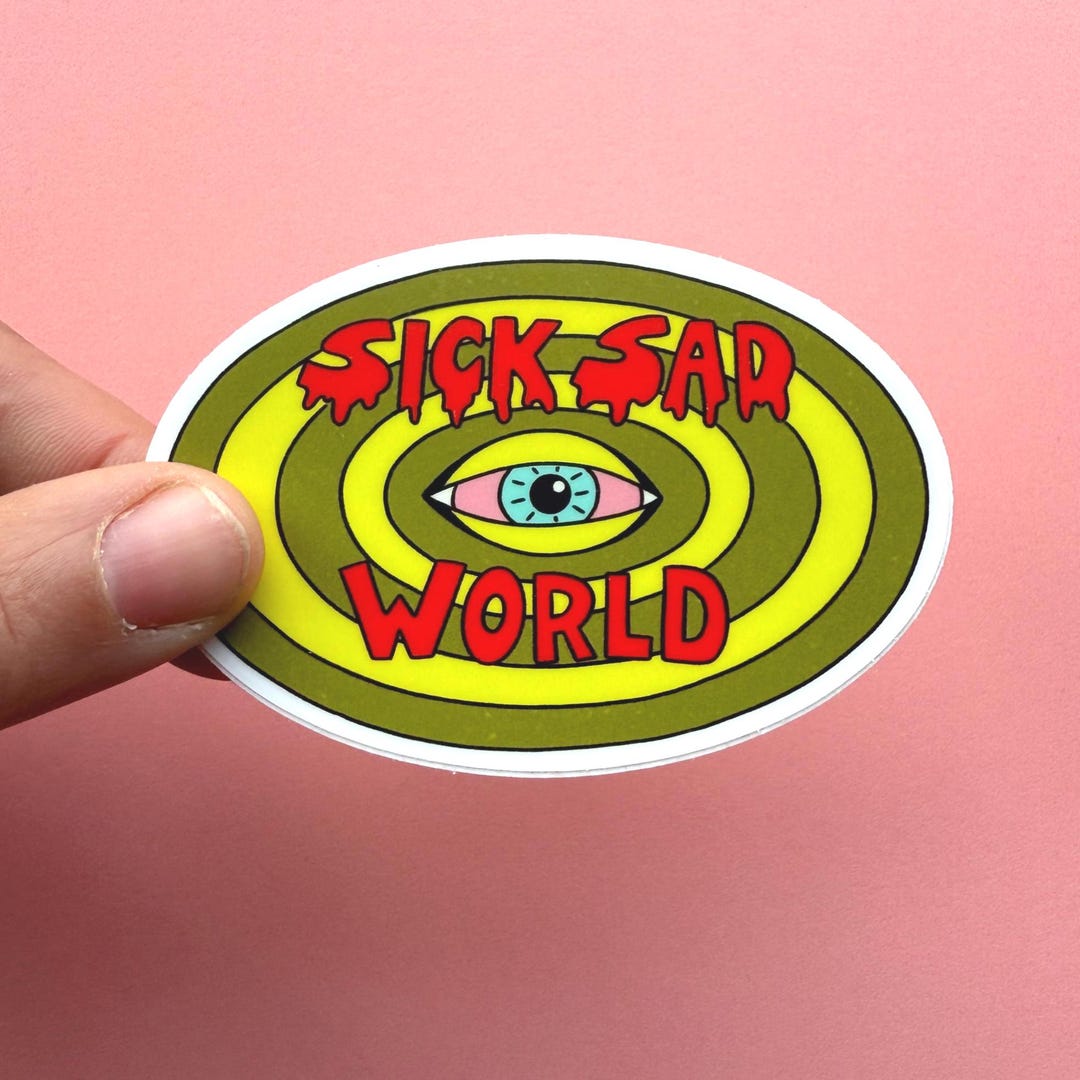 Sick Sad World Vinyl Sticker | 90s Nostalgia | Daria TV Show | Trippy ...