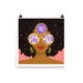Open Wide Third Eye Beautiful Woman Art Print Stay Woke Celestial Stars ...