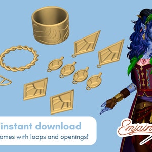 Jester Reunion Accessory 3d Files for Critical Role Cosplay - Etsy