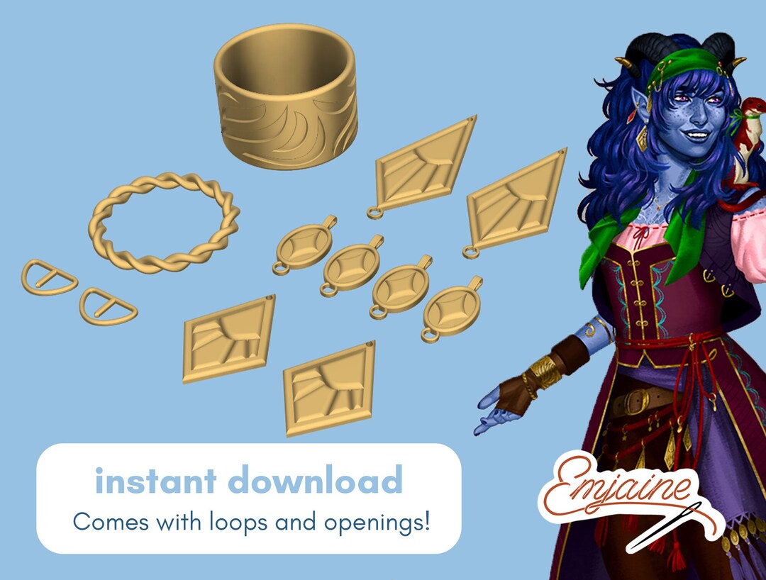 Jester Reunion Accessory 3d Files for Critical Role Cosplay Stl 3d ...