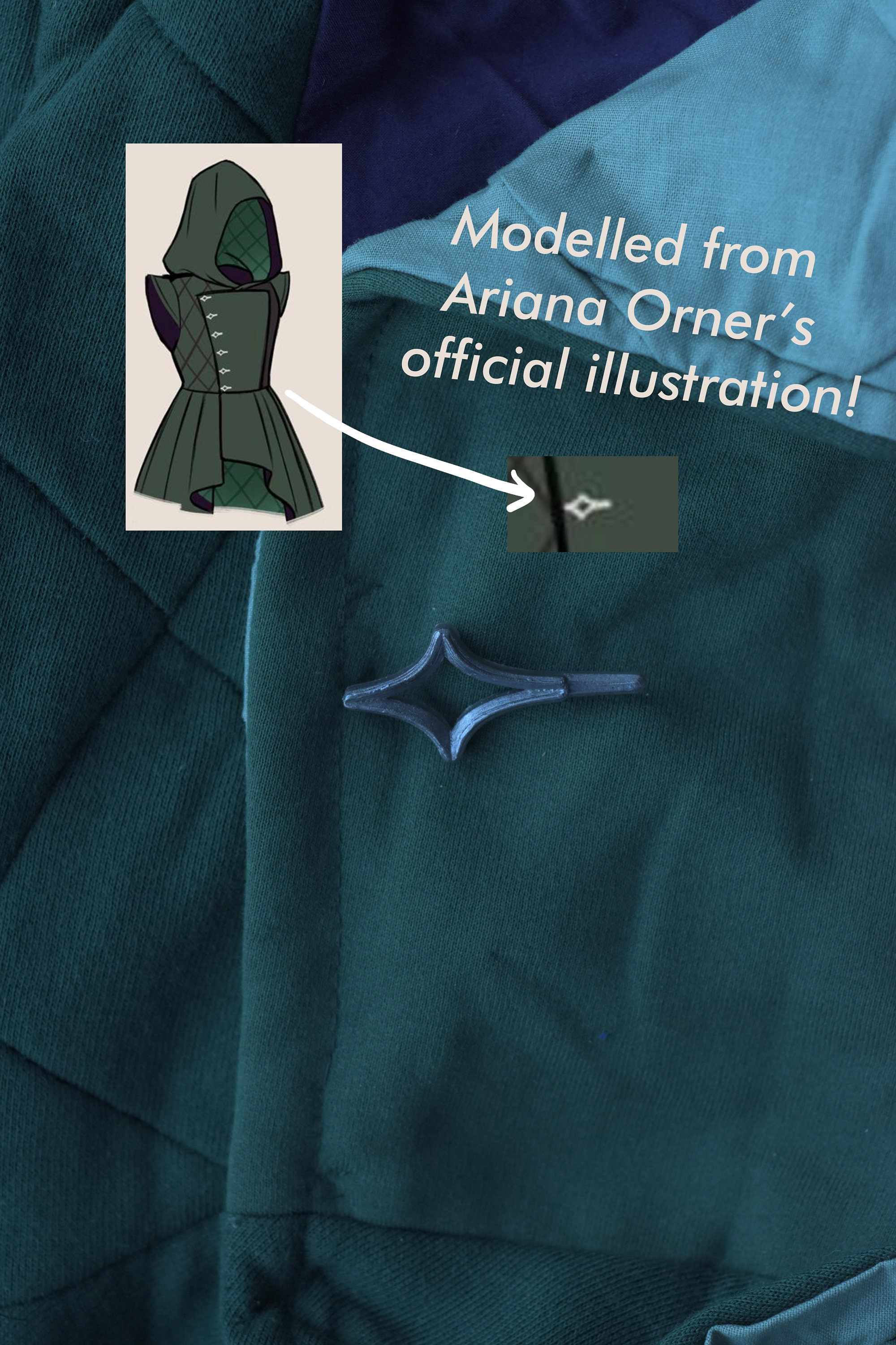 Jester Coat Clasp for Critical Role Cosplay | Etsy Australia