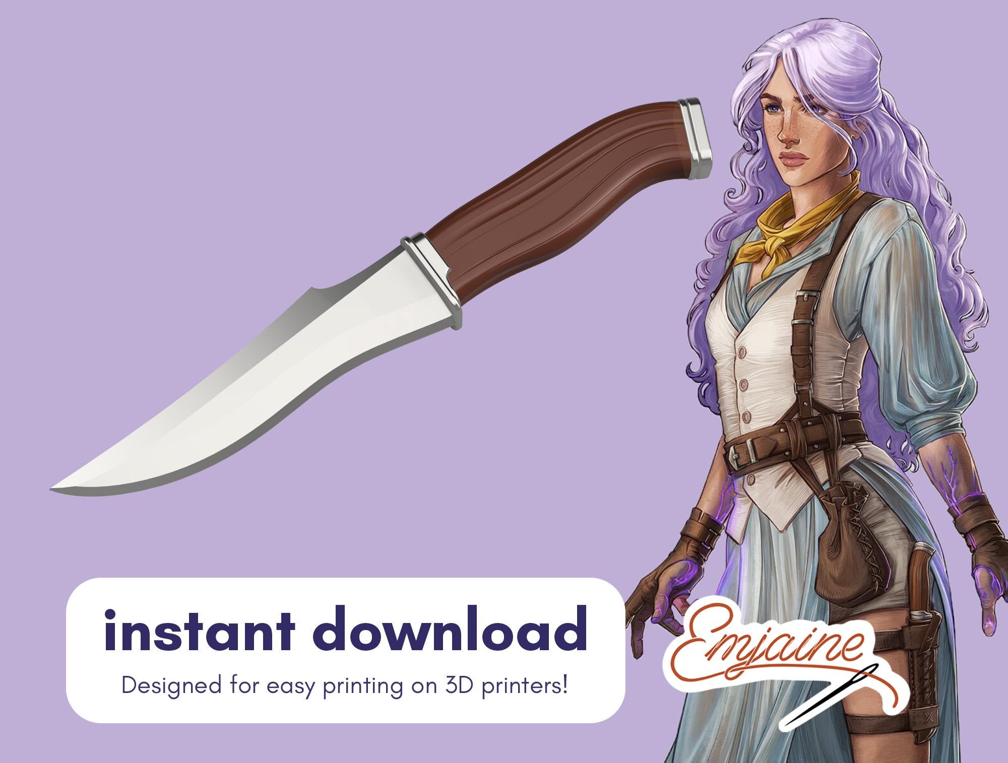 Imogen Temult Blade Prop 3d Model for Critical Role Cosplay Stl File ...