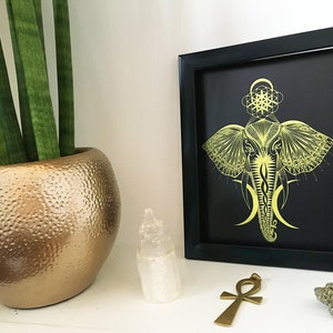 COSMIC ELEPHANT Sacred Geometry / Esoteric / Alchemy / Animal ...