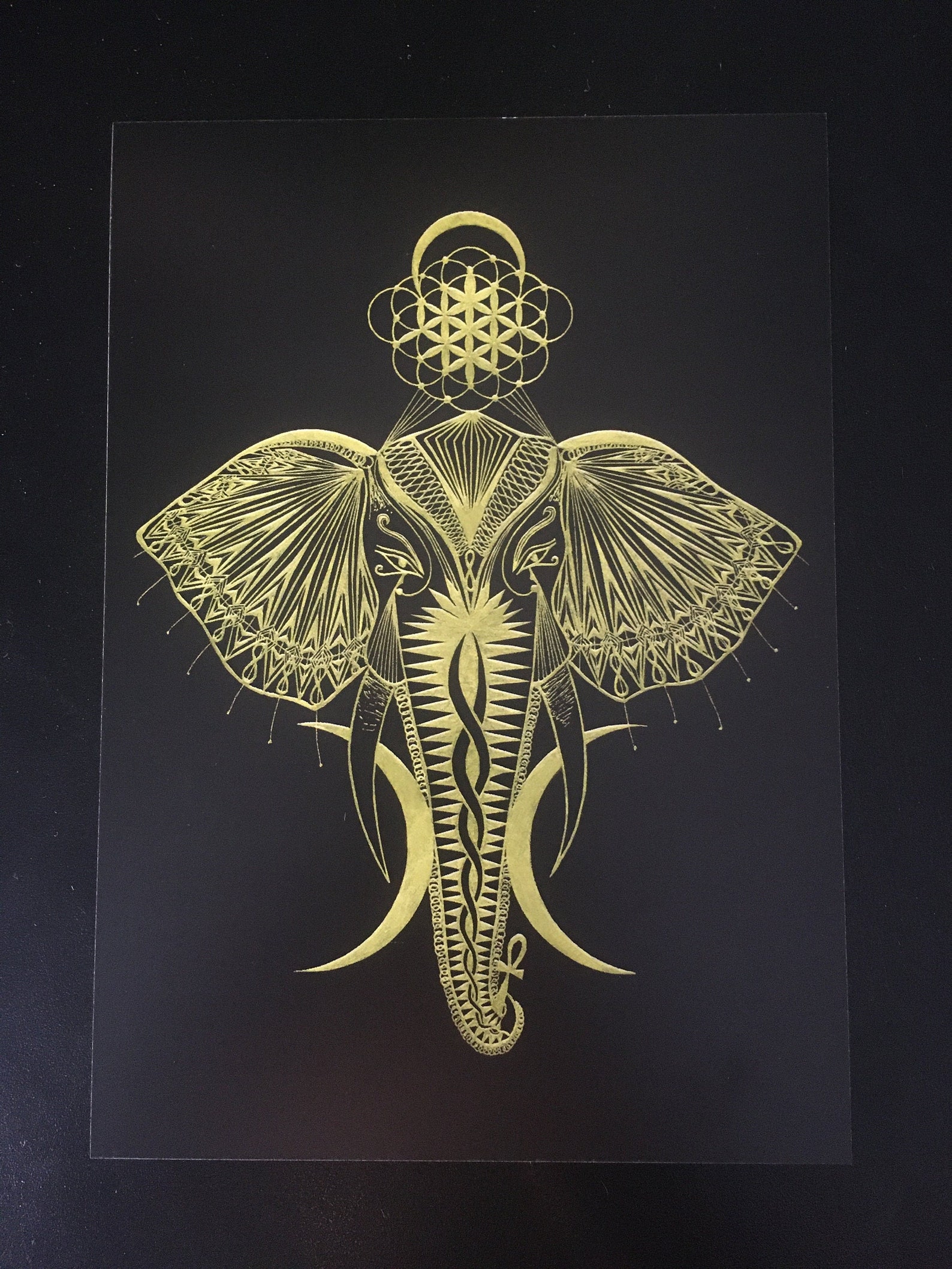 COSMIC ELEPHANT Sacred Geometry / Esoteric / Alchemy / Animal ...