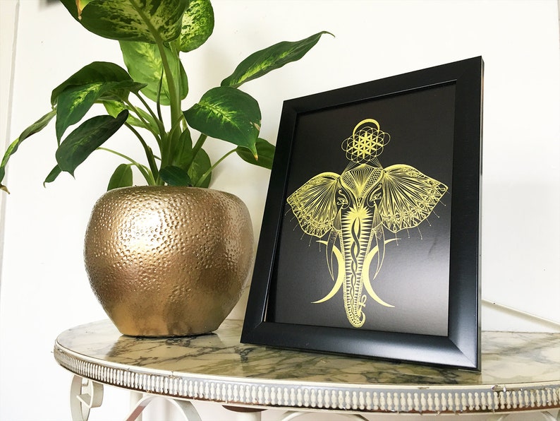 COSMIC ELEPHANT Sacred Geometry / Esoteric / Alchemy / Animal ...