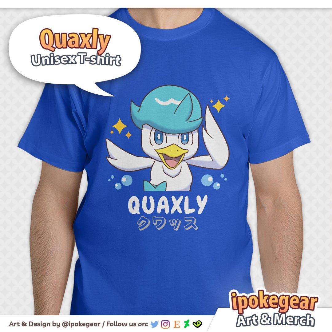 Quaxly T-shirt | Pokemon Starters Paldea | Pokemon Shirt | Pokemon Gift ...