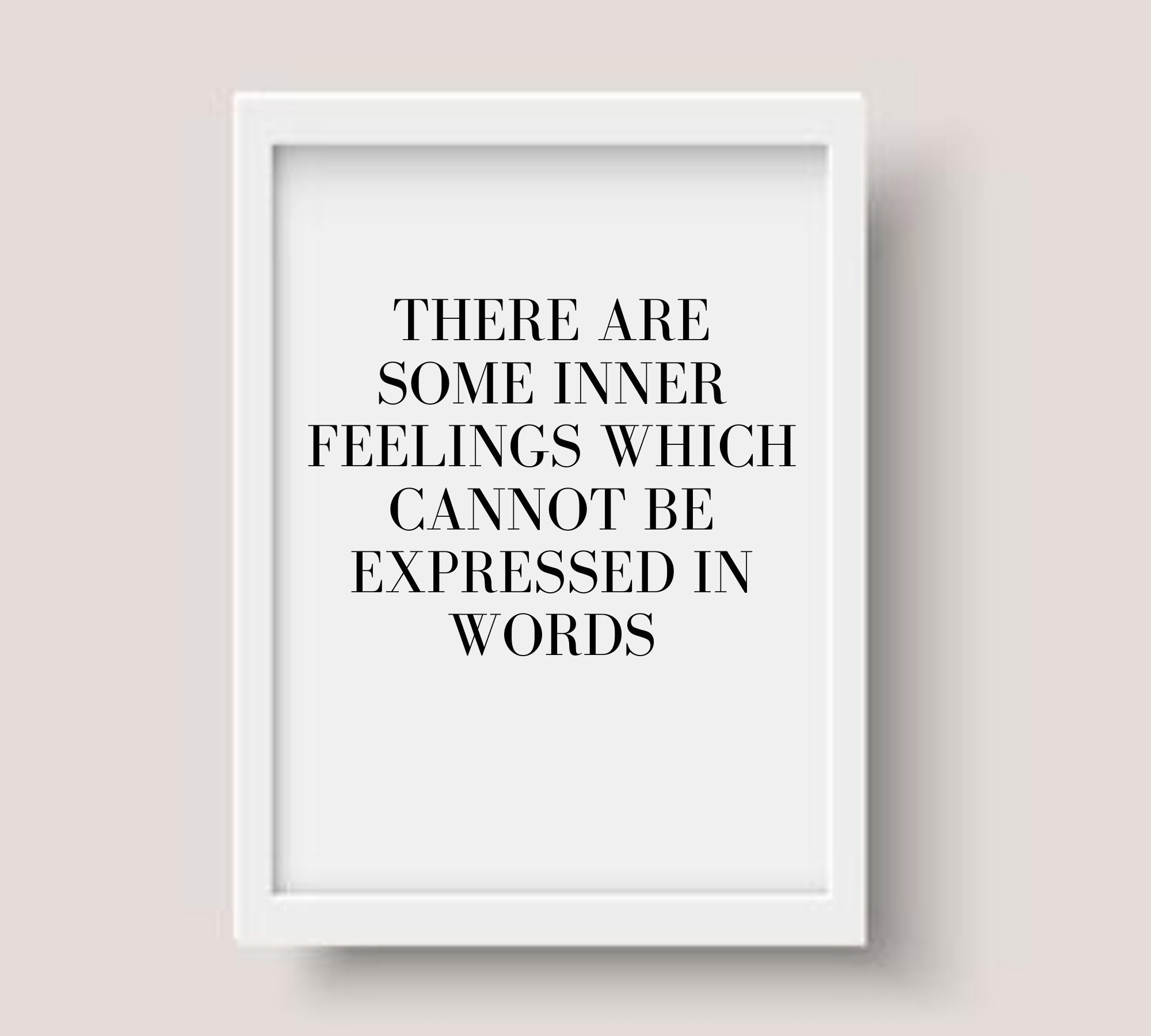 True Feelings Quote printable Quote wall Decor quote Wall - Etsy