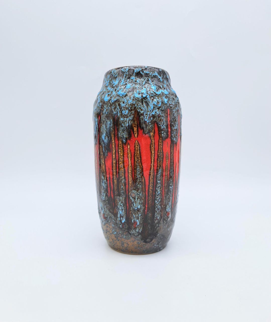 Rare Vintage West German Design Vase Scheurich Lora 242-22 Mid-century ...