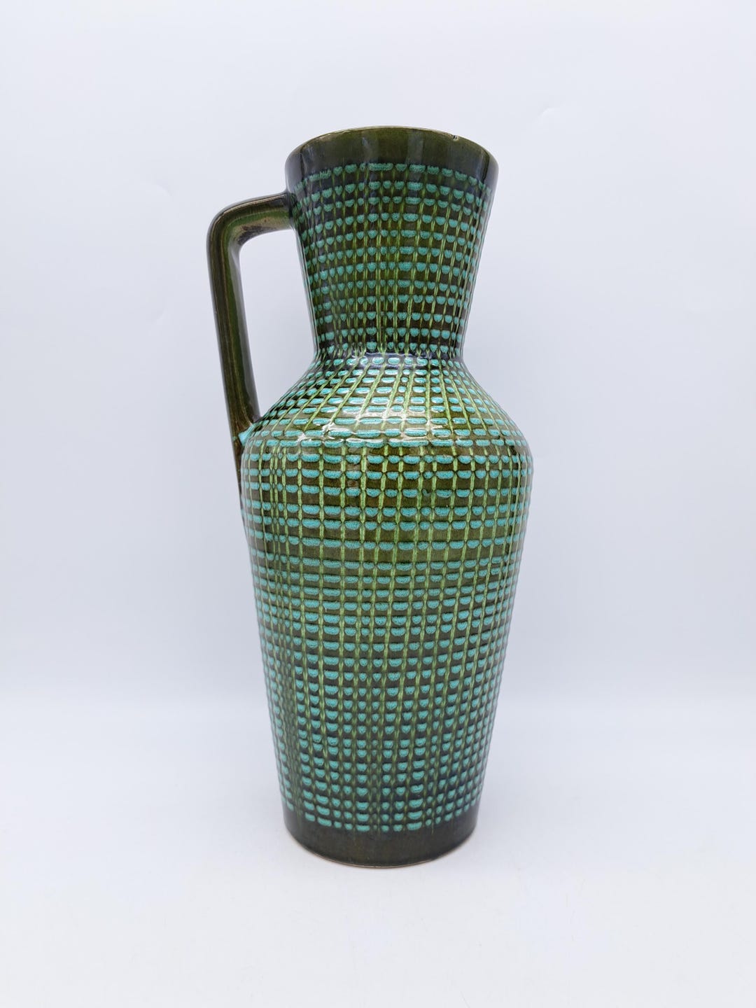 Seltene Vintage Scheurich Design Vase 407-35 WGP Keramik Mid Century ...