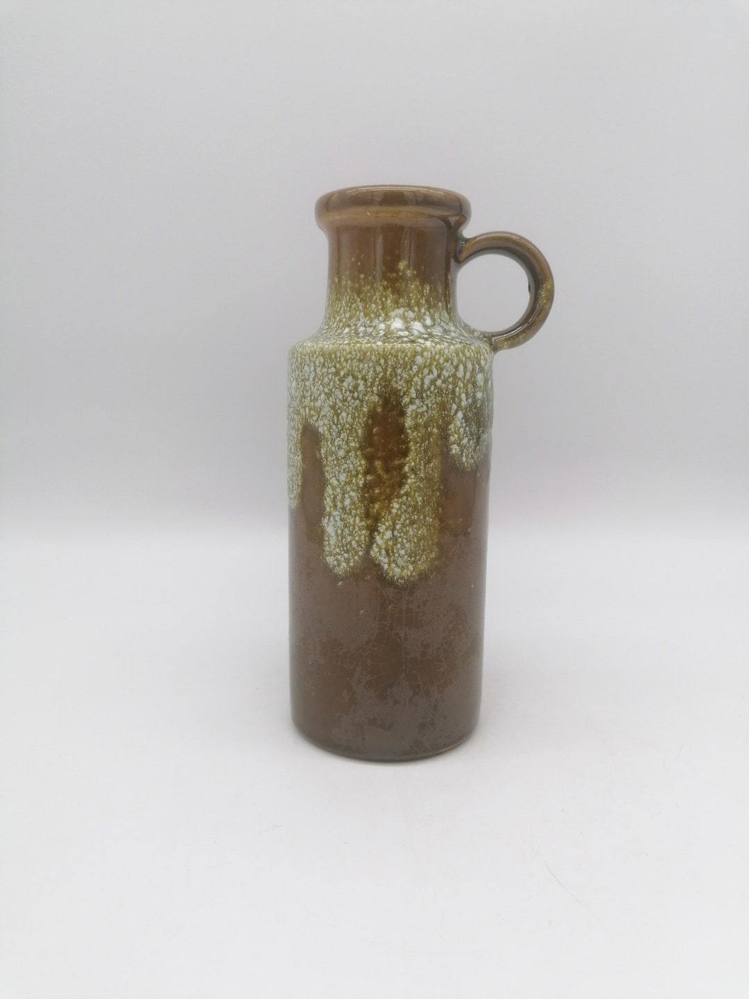 Scheurich Vase 401-20 Fat Lava Mid Century West German Ceramic Green ...