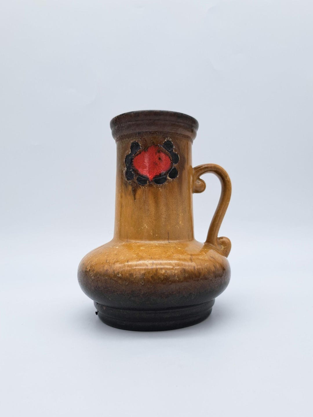 Vintage East German Strehla Vase 9011 Mid-century Pottery 1960s MCM ...