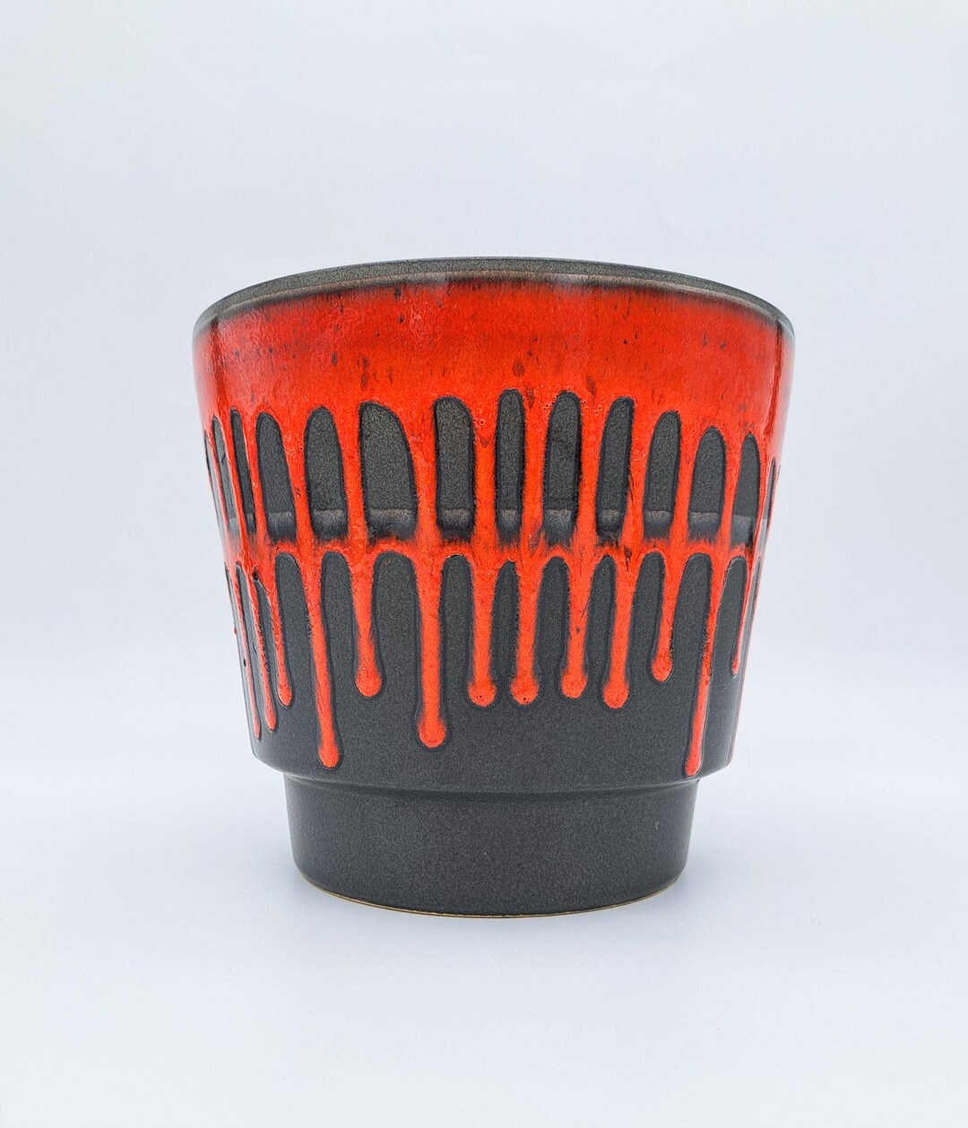 Rare XL Fat Lava Flower Pot FOHR Decor Dracula Mid-century Pottery ...