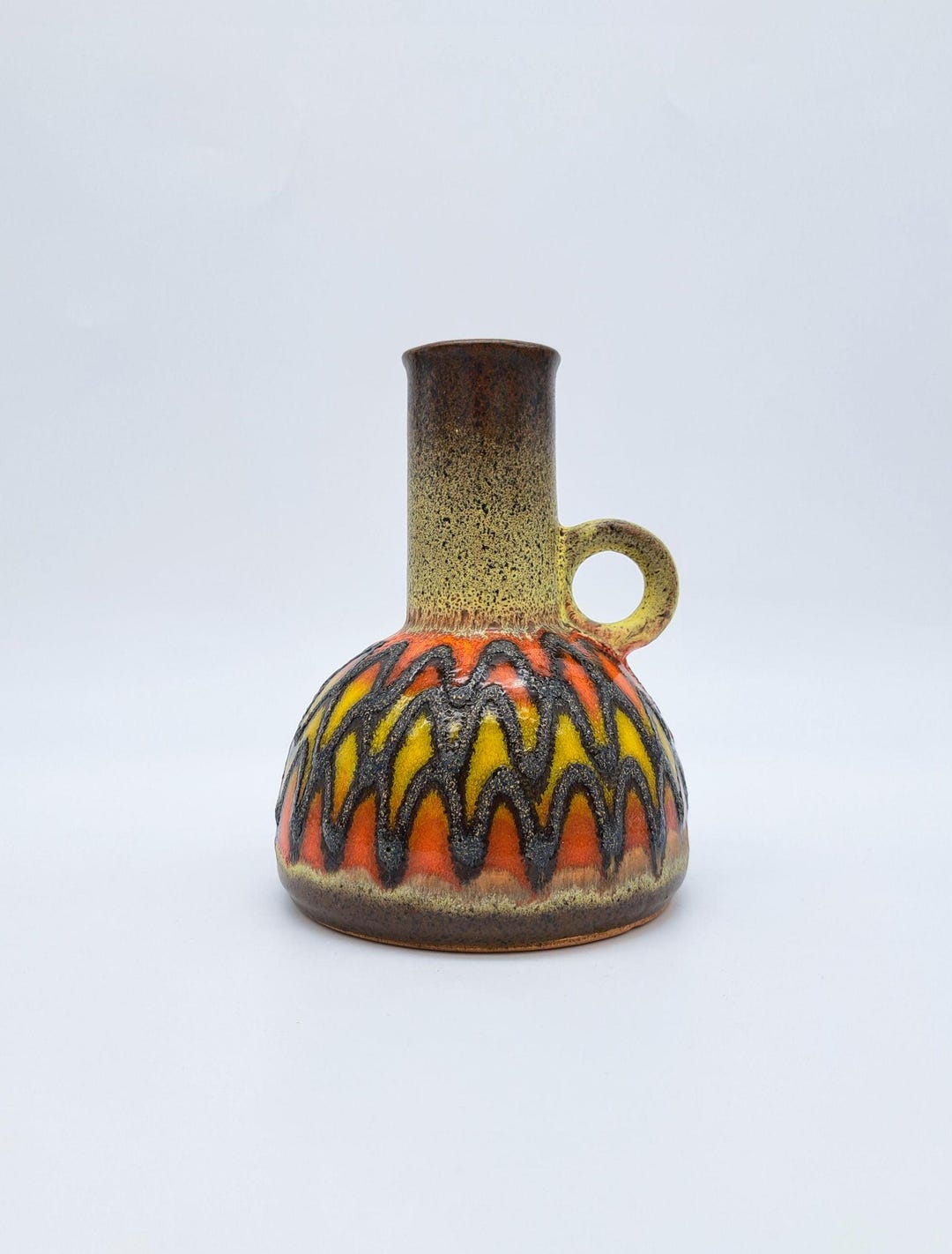 Vintage West German Vase Veb Haldensleben 4093B Mid-century Pottery ...