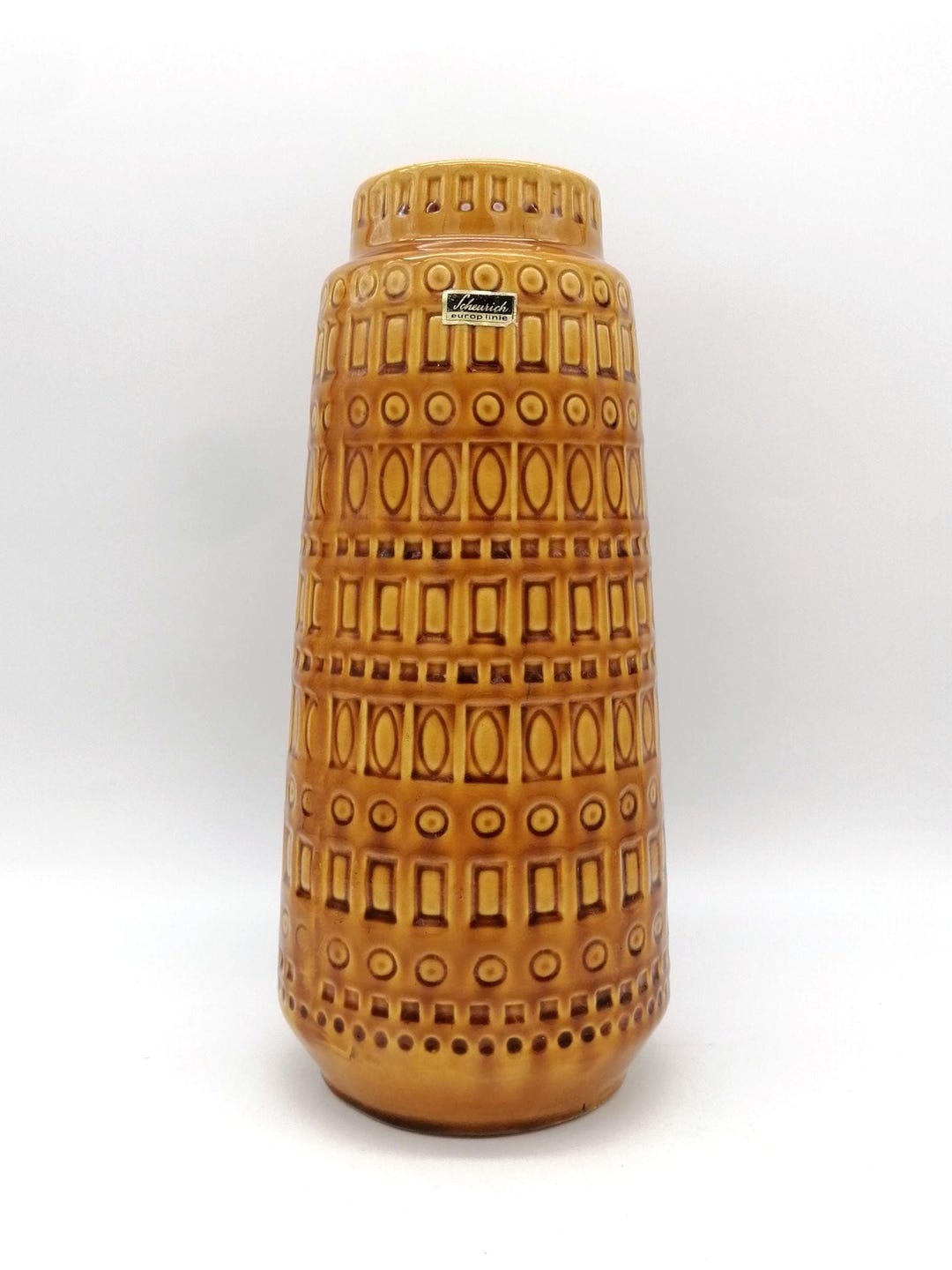 Vintage West German Scheurich Inka Vase 260-30 Mid Century Pottery ...