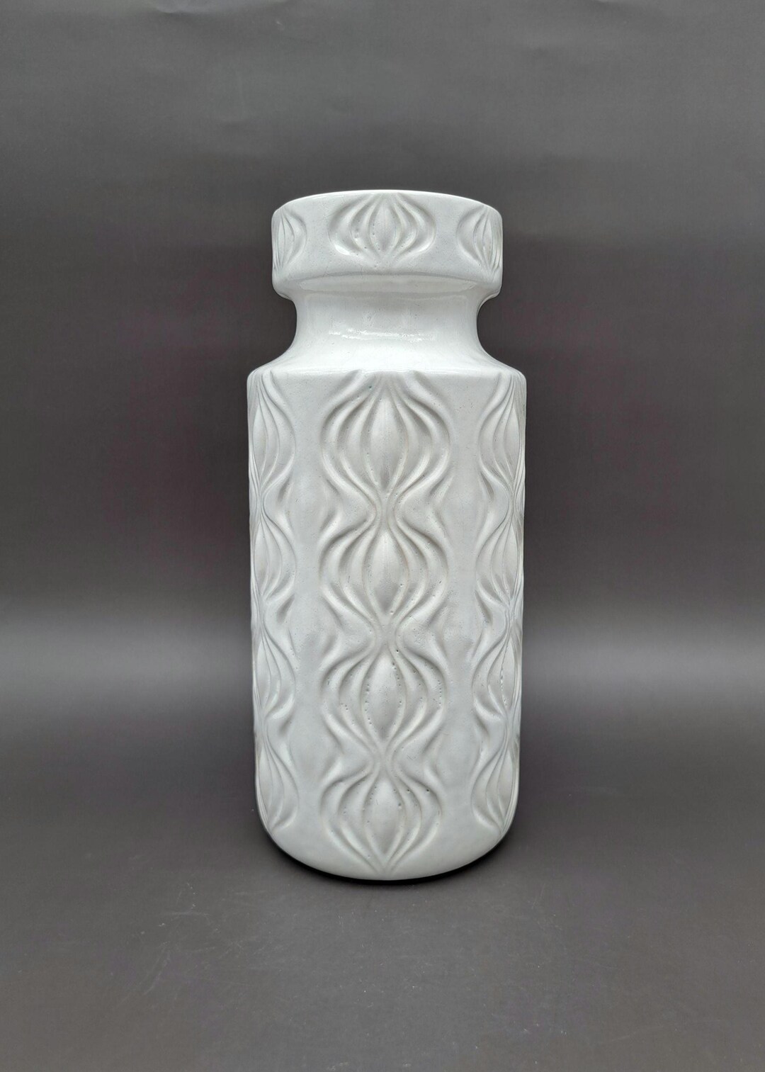 Vintage West German Scheurich Vase 285-23 WHITE Earthenware Decor ...