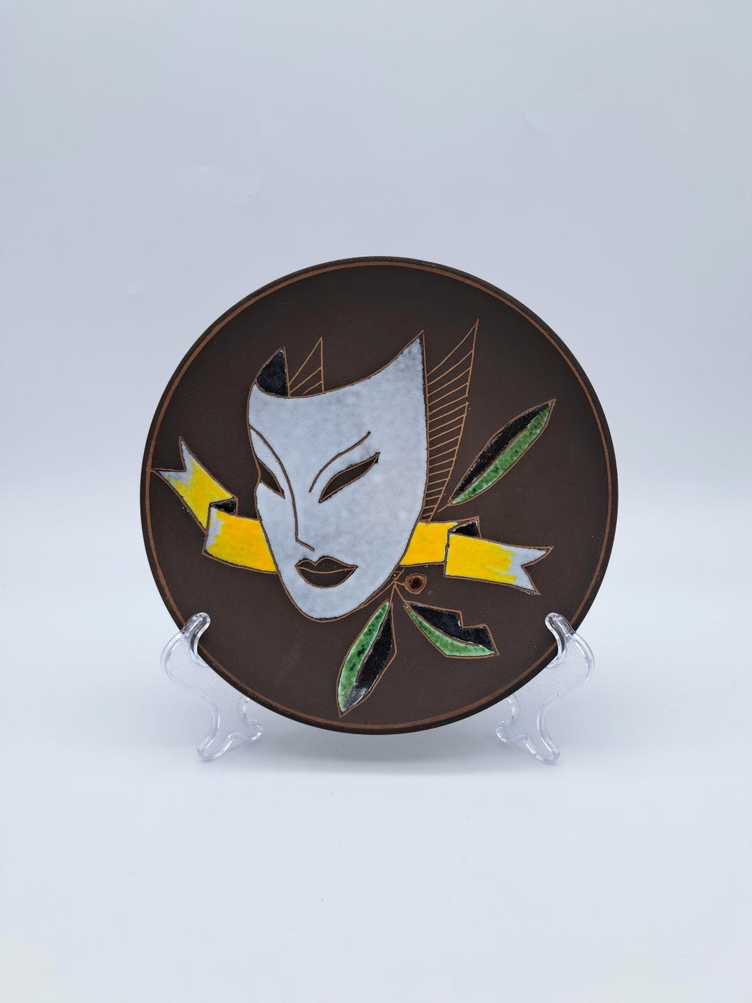 Vintage West German Wall Plate Ruscha Mask No. 717-1 Mid-century ...