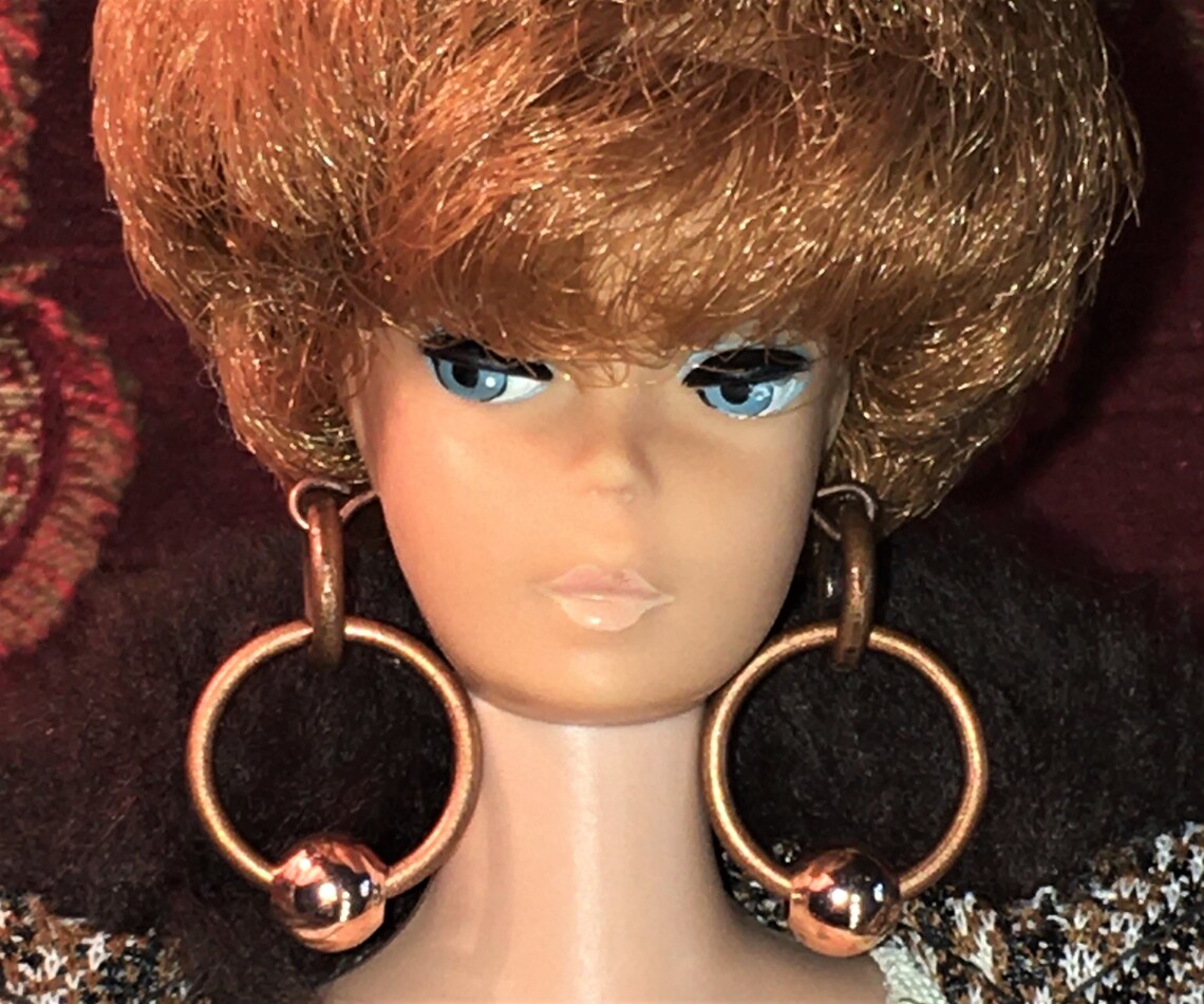 Handmade Jewelry for Barbie Doll Large Double Hoop Earrings - Etsy
