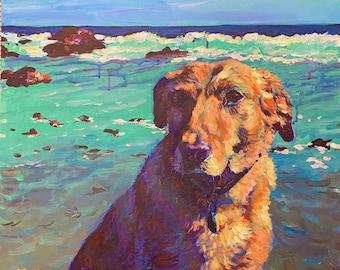 Fox Red Lab Painting - Etsy