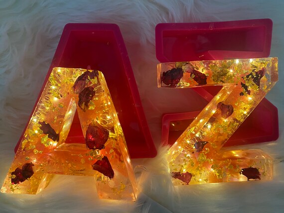 Large Resin Letter With Fairy Lights - Etsy Canada