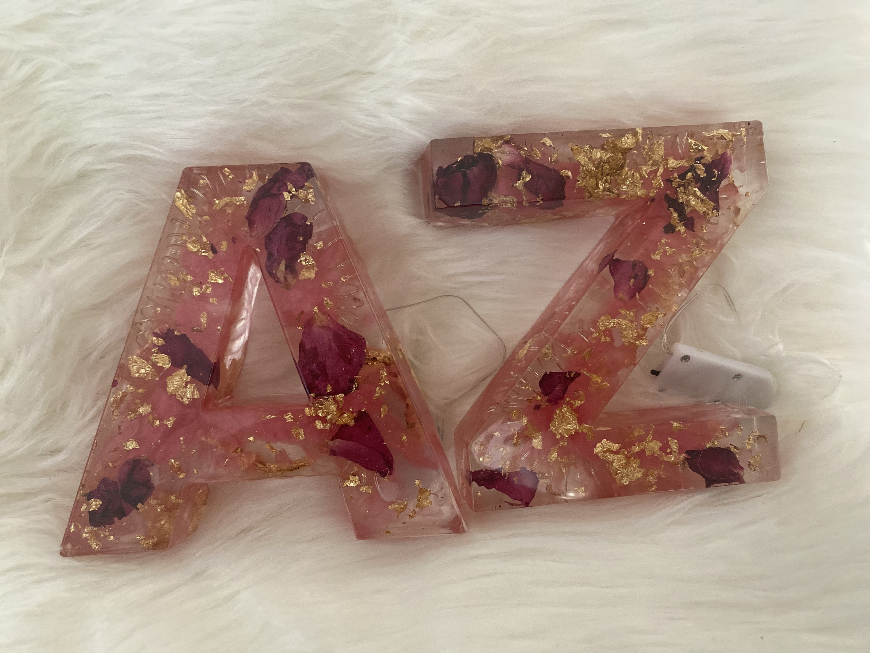 Large Resin Letter With Fairy Lights - Etsy Canada