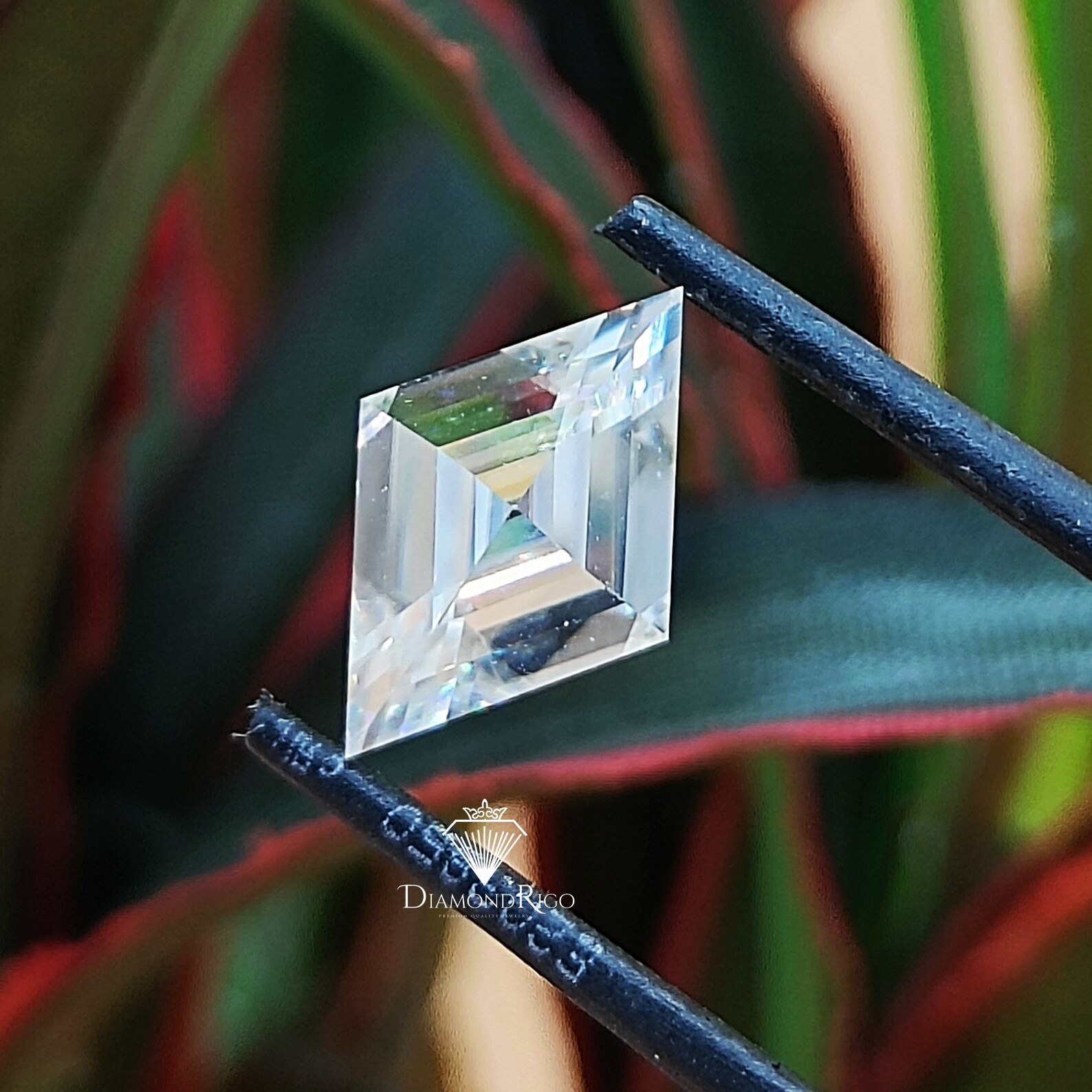 Lozenge Cut Loose Moissanite for Engagement Ring Fancy | Etsy