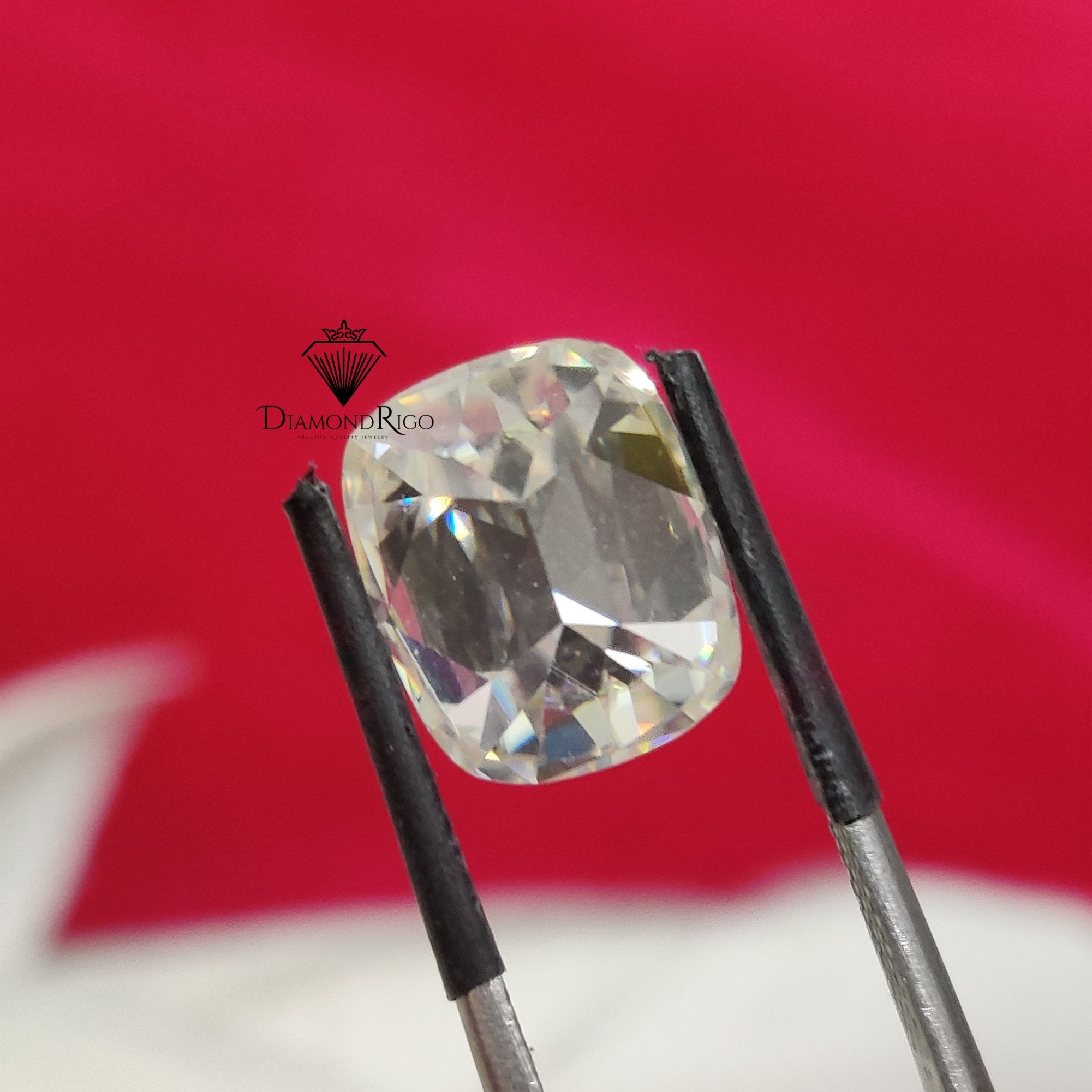 Elongated OMC Cushion Cut Loose Moissanite Diamond Elongated | Etsy